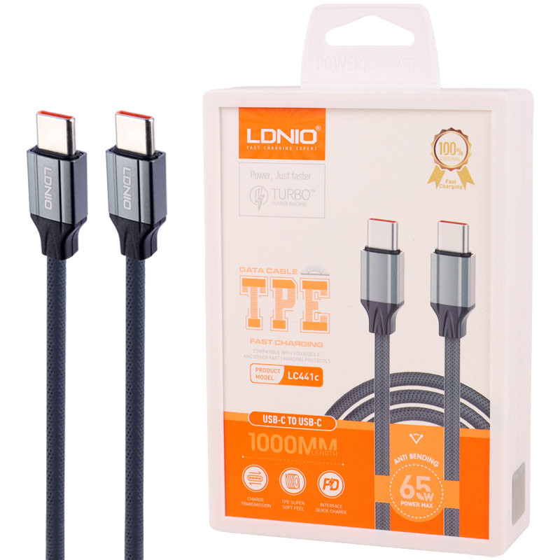 کابل تایپ سی به تایپ سی الدینیو LDNIO LC441C USB-C TO USB-C CABLE ...