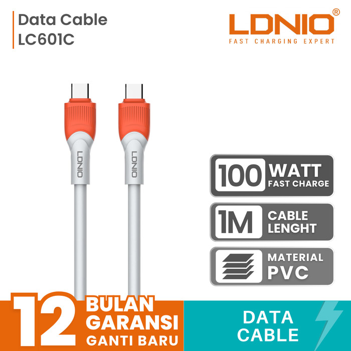 کابل تایپ سی به تایپ سی الدینیو LDNIO LC601C USB-C TO USB-C CABLE – بازرگانی ضحی
